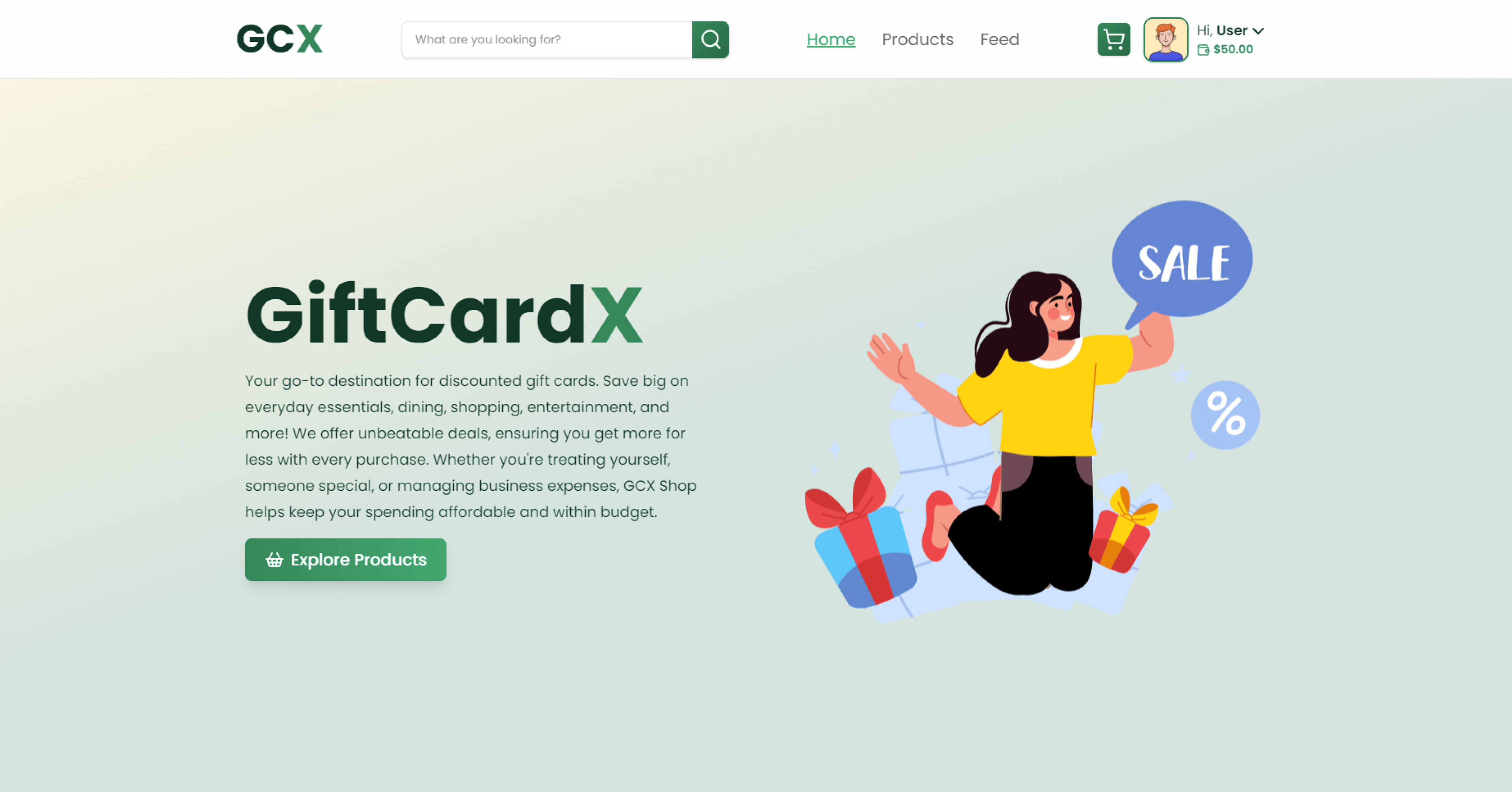 GiftCardX Shop - Your perfect destination for a variety of gift cards.